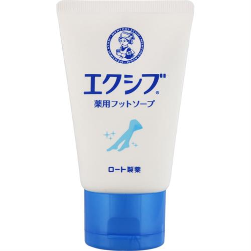 リニューアルに伴いパッケージ・内容等予告なく変更する場合がございます。予めご了承ください。 &nbsp; 商品名称 ロート製薬 メンソレータム　エクシブ薬用フットソープ　85g 内容量 85g 特徴 ◆ニオイの原因となる菌と角質を洗い流し足...