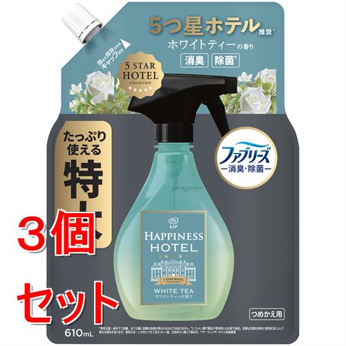 リニューアルに伴いパッケージ・内容等予告なく変更する場合がございます。予めご了承ください。 &nbsp; 商品名称 P&amp;Gジャパン合同会社 レノアハピネスミスト　ホワイトティーの香り　つめかえ特大サイズ　610mL 内容量 610m...