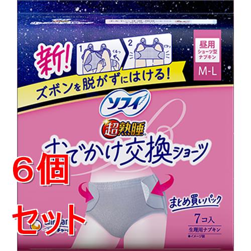 リニューアルに伴いパッケージ・内容等予告なく変更する場合がございます。予めご了承ください。 &nbsp; 商品名称 ユニ・チャーム ソフィおでかけ交換ショーツ　ML　7枚 内容量 7枚&times;6 特徴 ◆テープをぴたっととめて好みのフ...