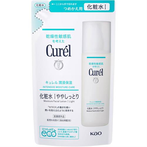 リニューアルに伴いパッケージ・内容等予告なく変更する場合がございます。予めご了承ください。 名　称 キュレル　潤浸保湿　化粧水　I　ややしっとり　詰替用 内容量 130ml 特　徴 ◆乾燥性敏感肌を考えた ◆洗顔後の「無防備肌＊」に角層まで...