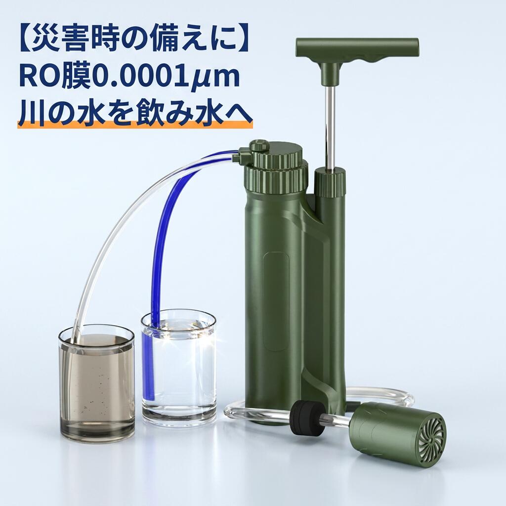 商品説明 商品 特徴 【携帯浄水器】 本製品は、PPコットン、活性炭、PPコットン、ORハイフィルター膜、ヤシガラ活性炭繊維の5段階濾過システムを搭載しています。 ろ過精度0.0001ミクロンで水中の不純物を効果的に除去します。 細菌（大腸...