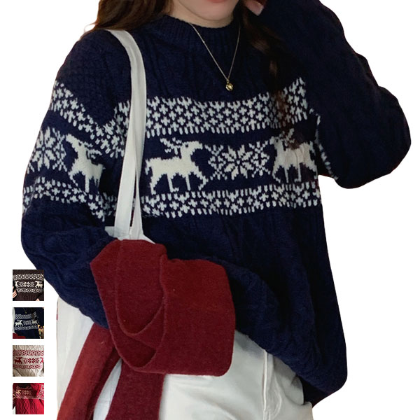 ★配色ニットプルオーバーです。配色デザインのニットは、どこから見てもお洒落に仕立ててくれます。 ★かわいいや実用的なアイテムとして、様々な着こなしが楽しめるのでデイリーで活躍してくれます。 ★軽くて保温性も抜群。ざっくりルーズに着こなすとか...