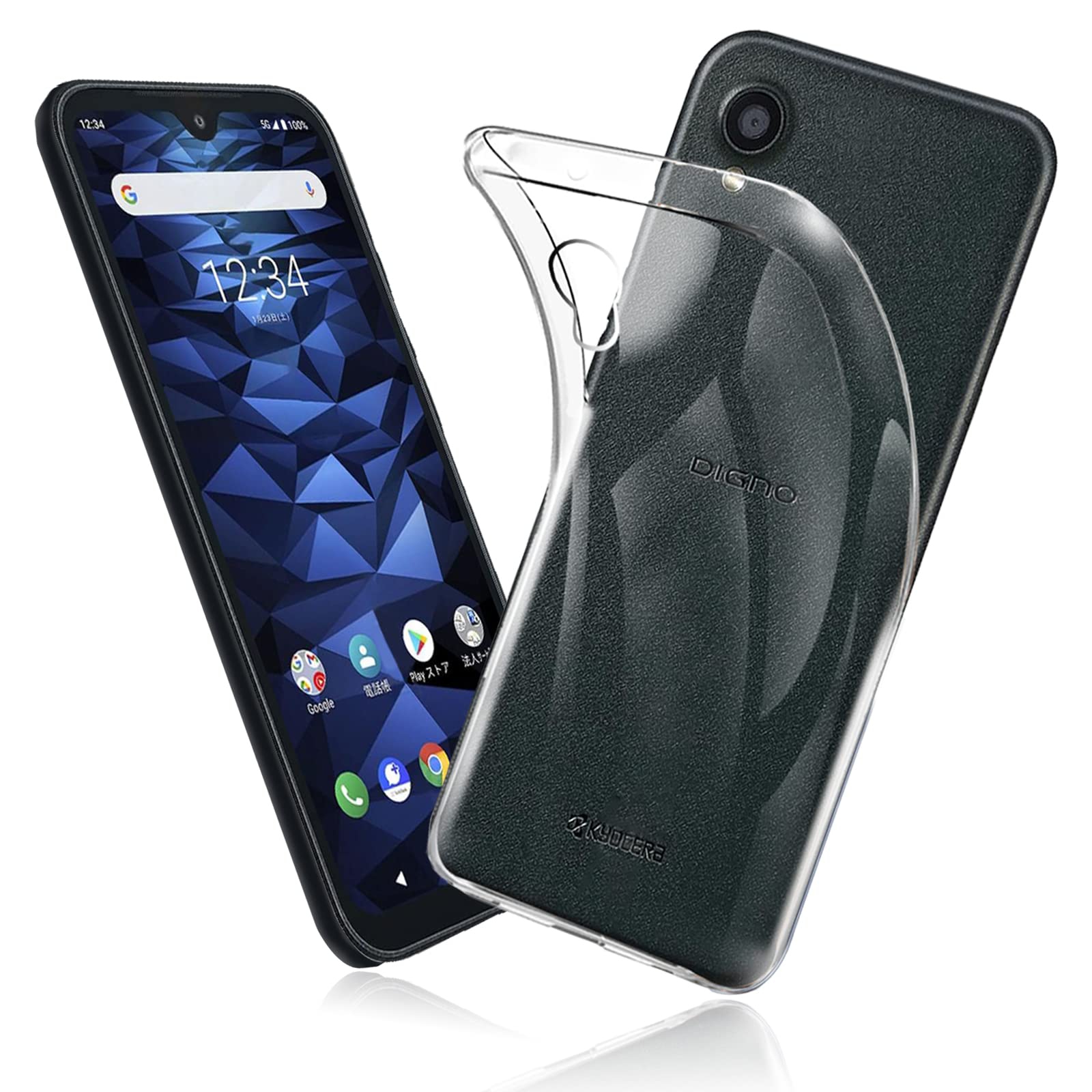 【対応機種】:FOR DIGNO BX II / A101KC 専用全面保護カバー 【全面保護】透明度の高いカバーが360度からの衝撃を守り、ソフトなフレームが落下によるダメージを緩和する 。しっかり保護して、着脱も簡単！ 【高品質素材】高...
