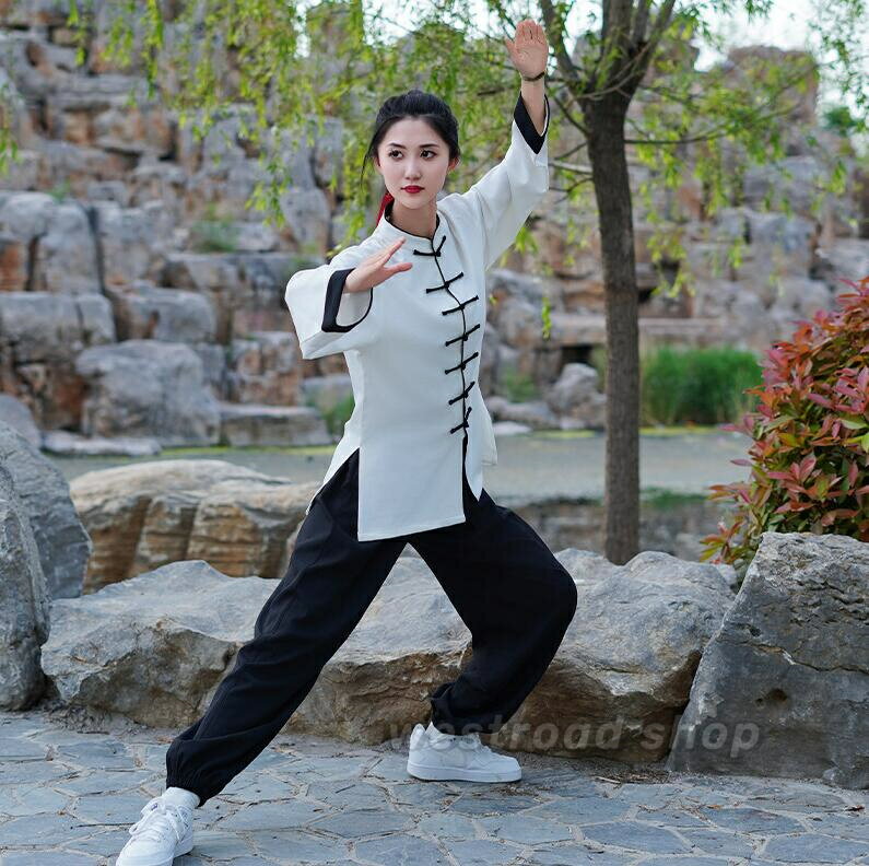 商品詳細 商品コート aa-3638 素材 綿麻 商品情報 太極拳 服 太極拳服 太極拳 ウェア 養生 カンフー服 チャイナ服 太極拳ウェア 稽古着 武術表演服 上下 ゆったり 民族風 カンフーウェア レディース パンツセット メンズ 男女...