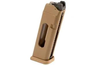 GLOCK G19X CO2 マガジン。装弾数 : 22発。【新品】問屋等より仕入れた新品商品です。国内メーカー品については工場出荷から未開封でお送りします。海外メーカー品については日本国内の規制に合わせるための処置を施すため開封されていま...