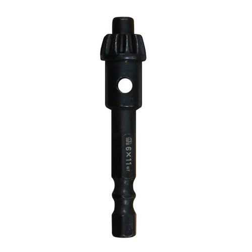 商品詳細 ドリルチャックに噛み込んだ先端工具をカンタンに緩めることが可能です。 [用途] ドリルチャックに噛み込んだ先端工具の着脱。 [機能] 胴部穴に棒を差し込めば、手廻し用のチャックキーとしても使用可能です。 ドリルチャックのギヤと六角...