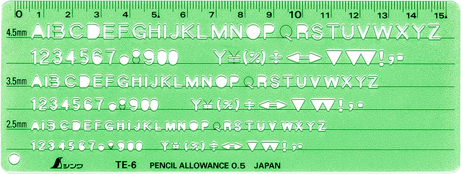 文字高:2.5mm 3.5mm 4.5mm 材質:本体:IR樹脂 原産国:日本 製品サイズ（縦×横×高さ）:約6×16×0.05cm