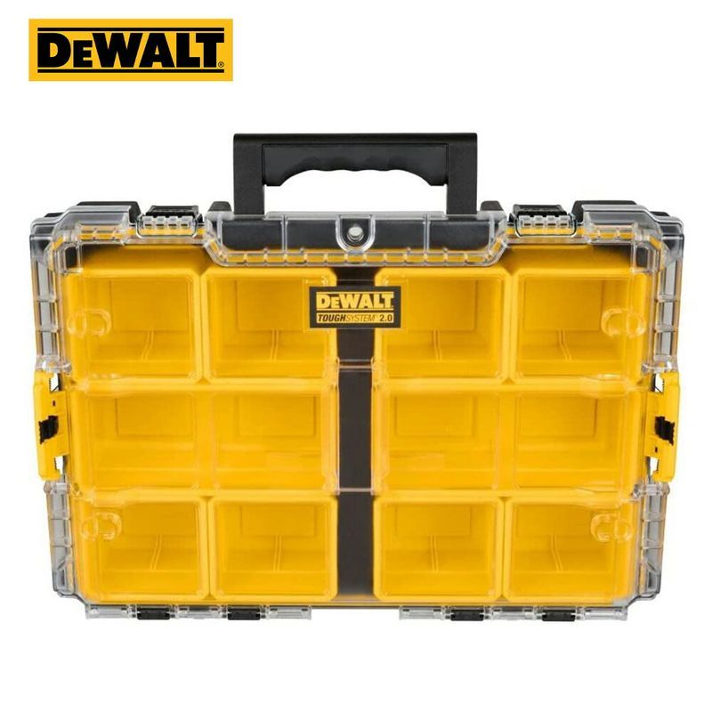 商品名 デウォルト DEWALT タフシステム2.0 オーガナイザー システム収納BOX タフシステム 工具箱 収納ケース ツールボックス 積み重ね 収納 DWST83394-1 4536178896597 商品詳細 ●ポリカーボネート製の...
