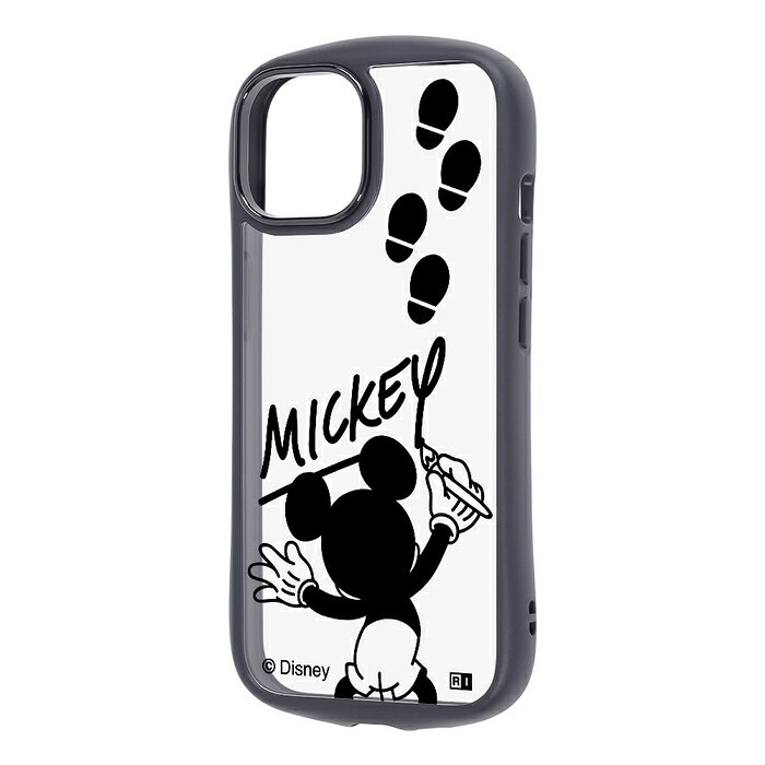 【商品説明】 (C) Disney ミッキーのシックで可愛いらしいデザインと、衝撃に強い安心感を兼ね備えたハイブリッドケース。 背面には傷に強いポリカーボネート、側面には厚みのあるTPU素材を使用し、高いフィット感と耐衝撃性を実現しています...