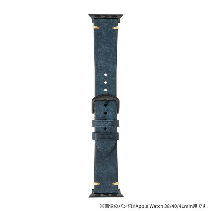 【商品説明】 気品のある本革製Apple Watchバンド/馴染みのある穴留め式バックルで着脱しやすい/ハンドメイド感のあるヴィンテージ調ワックスレザーとステッチ 対応機種Apple Watch SE (第1世代) 44mm / Apple...