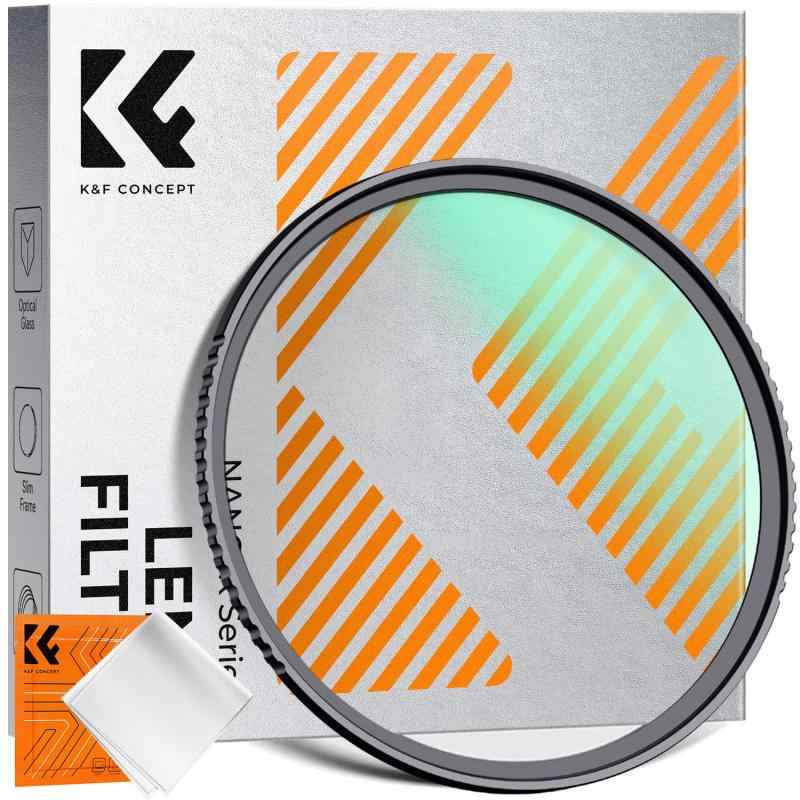 K&amp;F CONCEPT 67mm レンズ保護フィルター レンズフィルター プロテクター レンズ保護用 AGC光学ガラス 薄枠 18層コーティング（NANO-Kシリーズ）【レンズ保護】レンズ保護のため、普段からレンズに取り付けることが...