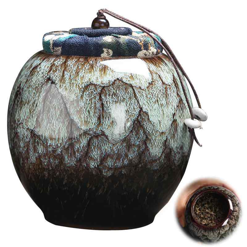 yowodana 茶筒 茶盒 茶叶罐 【2026新登場×天然陶磁器製】 茶さじ 密閉 お茶缶 60ML キャニスター 手土産 茶葉 緑茶 煎茶 抹茶 紅茶 保存容器 鮮度を保つ 光遮断 茶葉の保存性を高める 誕生日 プレ🍶【...