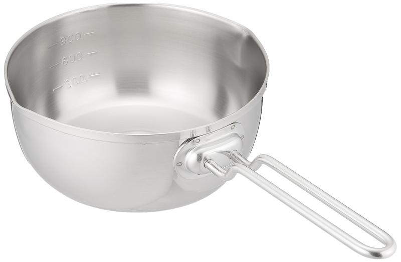 遠藤商事 業務用 雪平鍋 16cm 共柄 目盛付 三層鋼ステンレス 日本製 AYK52016サイズ表示(cm):16内径×深さ(mm):157×72容量(L):1.2目盛表示(cc): 300・ 600・ 900質量(kg):0.40底径(...