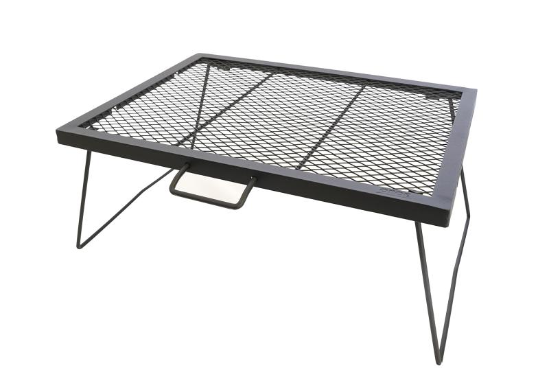 尾上製作所(ONOE) マルチスタンドMII MS-4560-II[焚火回りのテーブルに適合 足を広げて利用 ブラック 組立600 x500 x270mm キャンプテーブル アウトドアテーブル]焚火回りのテーブルに適しています。足を広げて利...