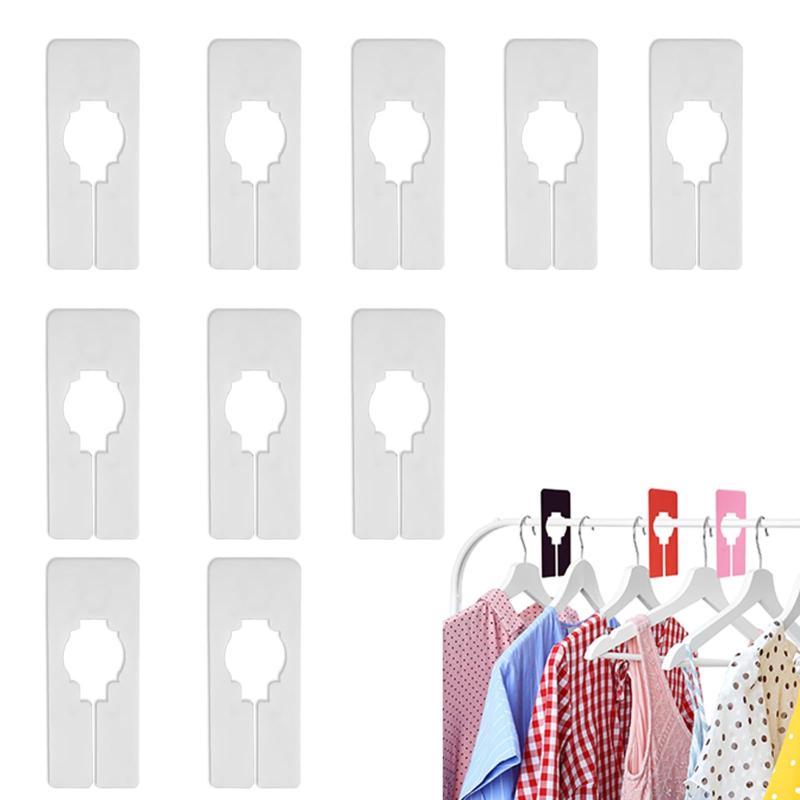 PAVIKE クローゼットディバイダー 衣類サイズ仕切り 10枚 クローゼット仕切り クローゼット仕切りセット 衣柜分层隔板 （ペンなし）素材：服のサイズディバイダーは、耐久性と強度を備えた高品質のプラスチック素材で作られています。 これら...