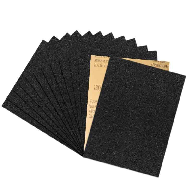 紙やすり 120～5000番 耐水ペーパー セット 280×230mm サンドペーパー (120/180/240/400/600/800/1000/1200/1500/2000/3000/5000) 紙ヤスリ 耐水ヤスリ,車 金属磨き 木工...
