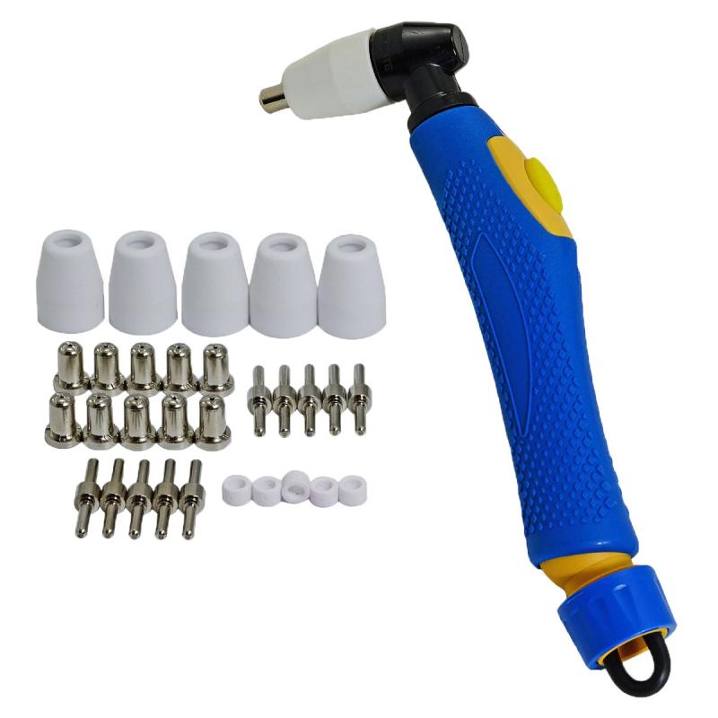 RIVERWELD 31個 Esab PT-31 LG-40 20072 プラズマ カッター トーチ 体 &amp; プラズマ ノズル 電極 ノズル ガスリング キッパッケージ含む :1個 PT-31 空気 プラズマ カッター トーチ 体 ...