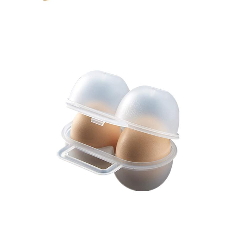 卵ケース 卵保護ケース 2個用 エッグホルダー 携帯用 卵収納ボックス ハードシェル 卵割れ防止 キャンプ ピクニック 登山 弁当用 エッグ携帯ケース🥚卵をしっかり守るハード保護構造 外部からの圧力や衝撃を軽減する設計で、移...
