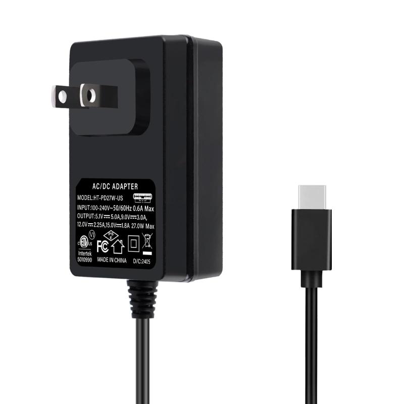 GeeekPi 電源アダプター USB-C (Type C)、Raspberry Pi 5 8GB 4GB 用 5V/5A 電源アダプター、PSE 認定互換性:GeeekPi 27W USB C 電源は、Raspberry Pi 5 4GB...