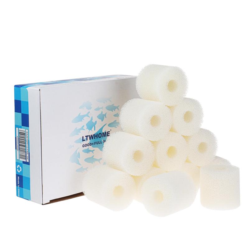 LTWHOME バイオパワー プレフィルター カートリッジ スポンジフィルター 水槽用 熱帯魚 エーハイム 2208/2210/2212に適用 12個入全部12枚入：カートリッジ スポンジフィルター12枚。本品はエーハイム2208/2210...