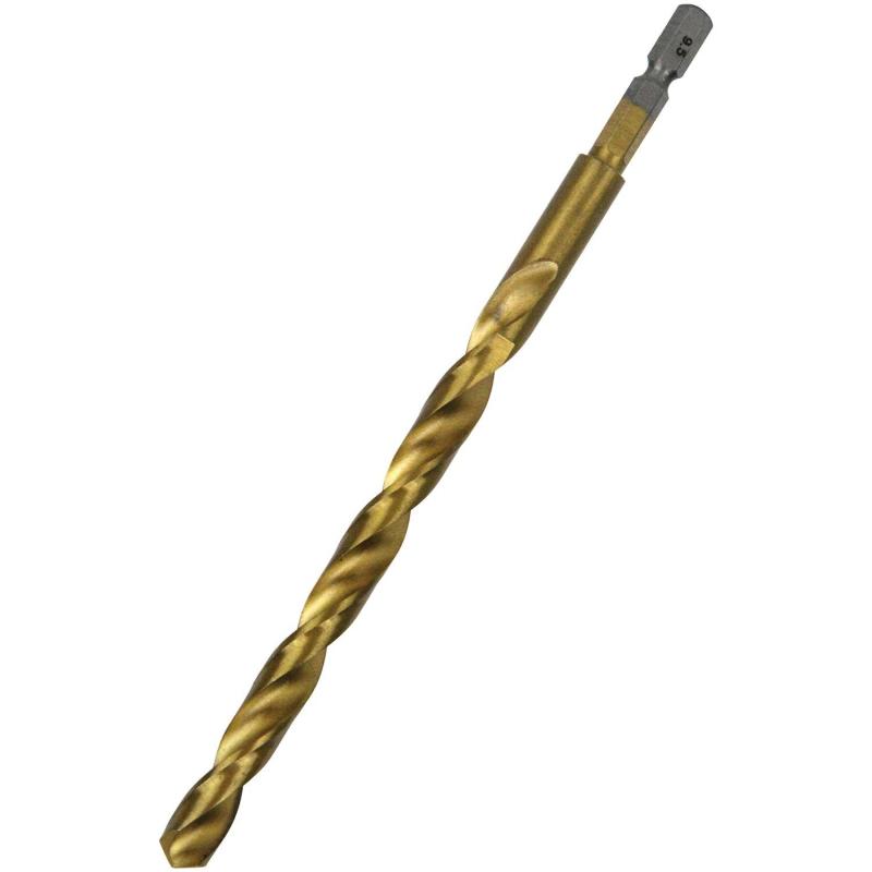 SK11(エスケー11) 六角軸 鉄ドリル 微長 チョイなが 9.5mmサイズ:9.5mm標準穴あけ可能厚:(鉄)2.0mm・(木)らせん溝長の2/3程度軸:六角軸6.35mm使用電動工具:充電式インパクトドライバー・ドリルドライバー・電気...