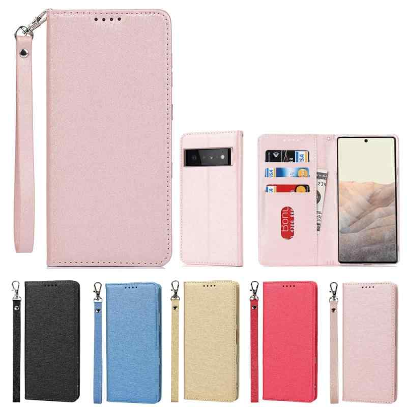 Eastwave for Google Pixel 6 Pro ケース 手帳 財布型 for Google Pixel6 Pro ケースカバー for Pixel 6pro 手帳型ストラップ付き PU皮革 明るい色 内蔵マグネット 携帯カバ...