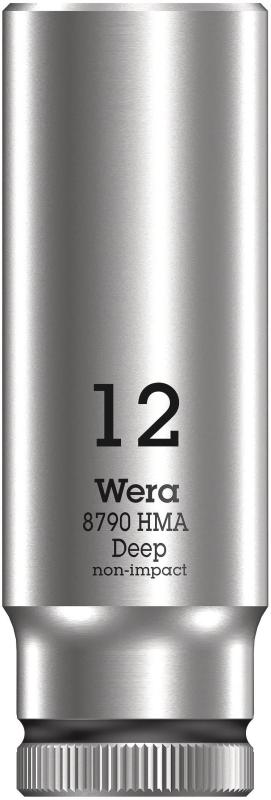 WERA ヴェラ 差込角1/4DR 六角ディープソケット 六角差込サイズ12mm 全長50mm 004509差込角(DR)：1/4 、六角差込サイズ(mm)：12 、全長(mm)：50狭いスペースでネジ棒が突き出している場合でも、低い位置で...