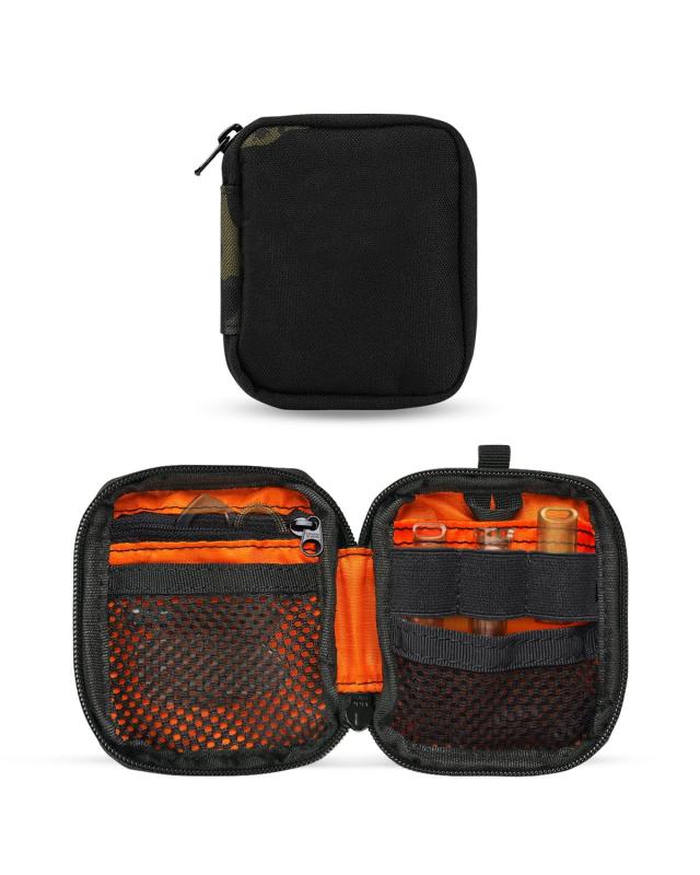 VIPERADE VE34 小型 EDC ポーチ、ミニ EDC オーガナイザーポーチ、ポケットオーガナイザーポーチ EDC ウォレット (男性用)、毎日持ち運べる小型 EDC ポケットポーチ (VE34-ブラック カモ)ご注意：このミニ E...