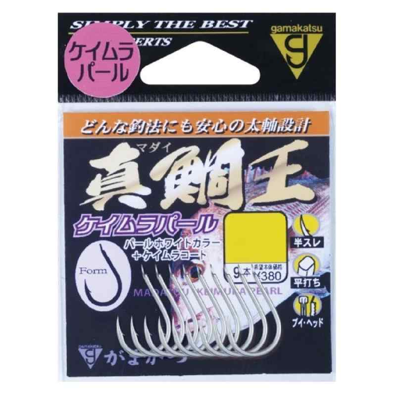 がまかつ(Gamakatsu) 真鯛王 ケイムラパール 12号 68442号数:12号入数:8本入りカラー:ケイムラパール隠密性の高いホワイトカラーを鋭い鈎先の極薄皮膜で仕上げ、ケイムラコーティング付与しました。ブイ・ヘッド:タタキ部分にV...