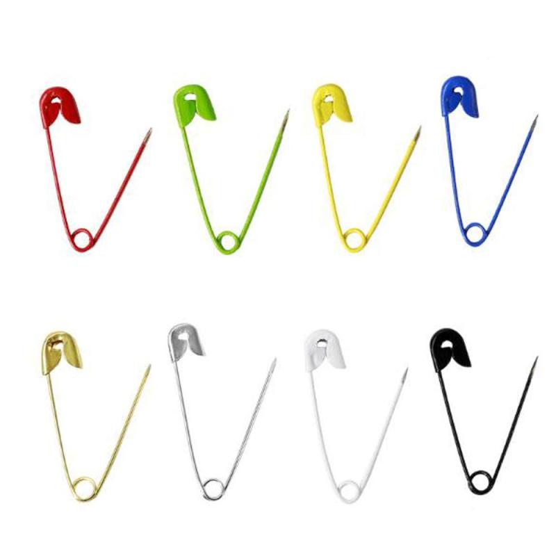 HJ 安全ピン とめピン ブローチ DIY 手芸 アクセサリーパーツ 縫製 留め金具 名札 (白, 100pcs)名札、お洗濯、服のタグなどの付けに幅広い使われていますの安全ピンです。幅広く利用されいただけ、実用性が高いですハンドメイドのパ...