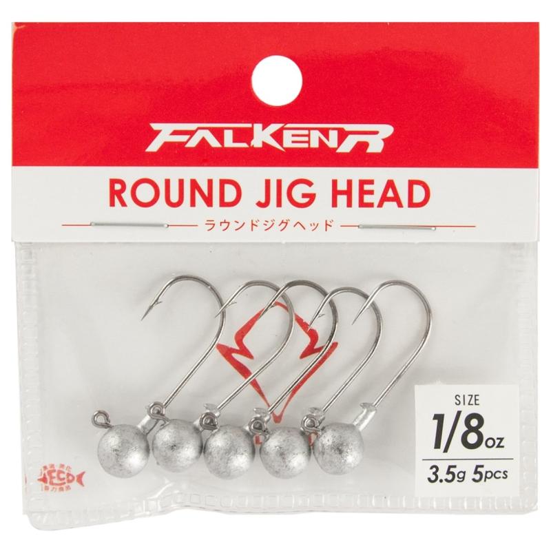 TAKAMIYA(タカミヤ) FALKEN R ラウンドジグヘッド KSE-700 1/8ozサイズ:1/8oz(3.5g)入数:5個釣り方、フィールド:淡水ルアー対象魚:ブラックバス、シーバス