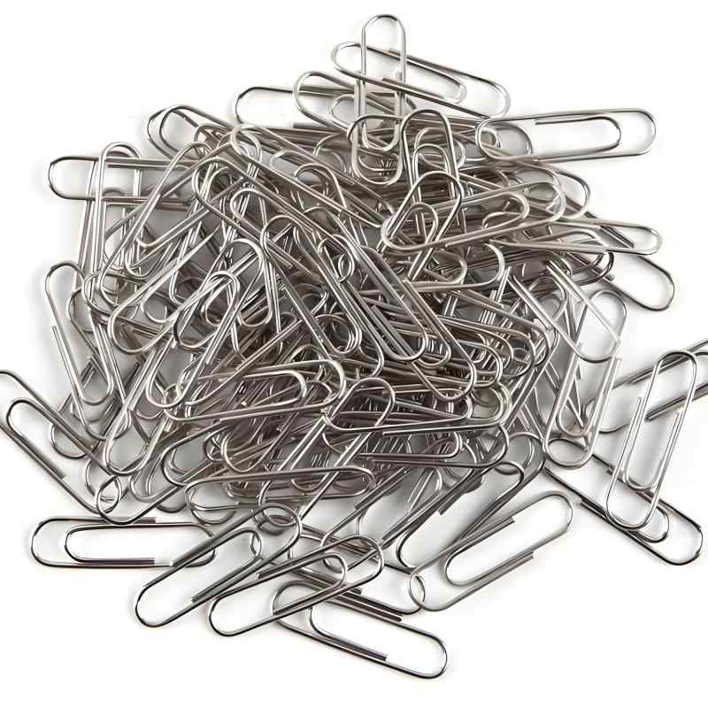 FACETHALO ゼムクリップ 500本入 ニッケルめっき防錆紙クリップ 29mm 強靭で耐久性 書類整理に最適 多用途に使用可能【防錆性に優れ】ニッケルめっき加工を施しており、長期保管しても錆びにくく、常に新しいように明るい外観を保ちま...