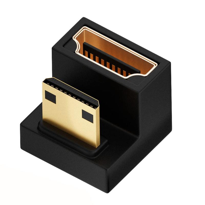 CY 4Kケーブル 360度下向き 反対 U字型 バックアングル ミニ HDMI 1.4 オス - HDMI メス 延長アダプター コンバーターCY 4Kケーブル 360度下向き 反対 U字型 バックアングル ミニ HDMI 1.4 オス ...