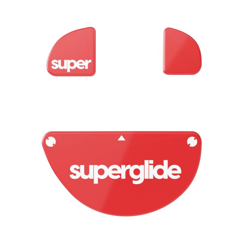Superglide2(Type C) マウスソール for Zowie EC Wireless series マウスフィート [ 強化ガラス素材 ラウンドエッヂ加工 高耐久 低摩擦 Super Smooth ]超高耐久 - 擦り減らない強...