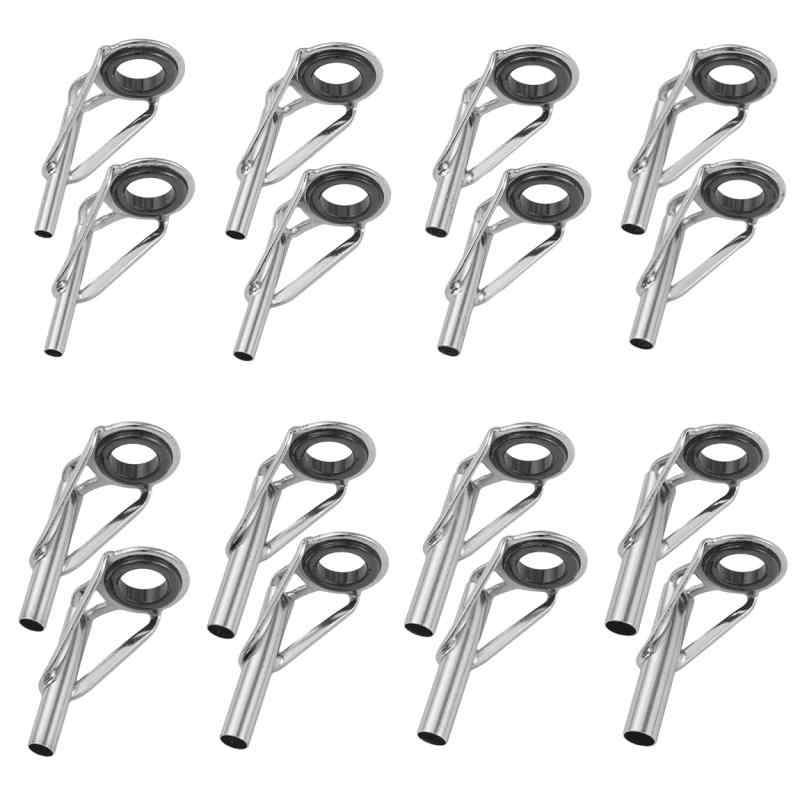 トップガイド ロッドガイド ステンレス 釣り竿 穂先 16点セット (8# - 1.8~3.2mm 全8サイズ)商品内容：穂先修理・交換・自作用トップガイド16点セット（EXERT専用収納ケース付き）リングはすべて8＃、内径約5mm、詳細は...