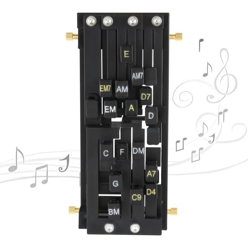 Dreld ギターコードプレッサー 補助トレーナー ギターコードアーティファクト ワンキーギターコード ギターエイド スターター学習ツール 学習システム ギターアシスタント ポータブル教育【新型ダブルコード機能搭載】当社のコードトレーナーは...