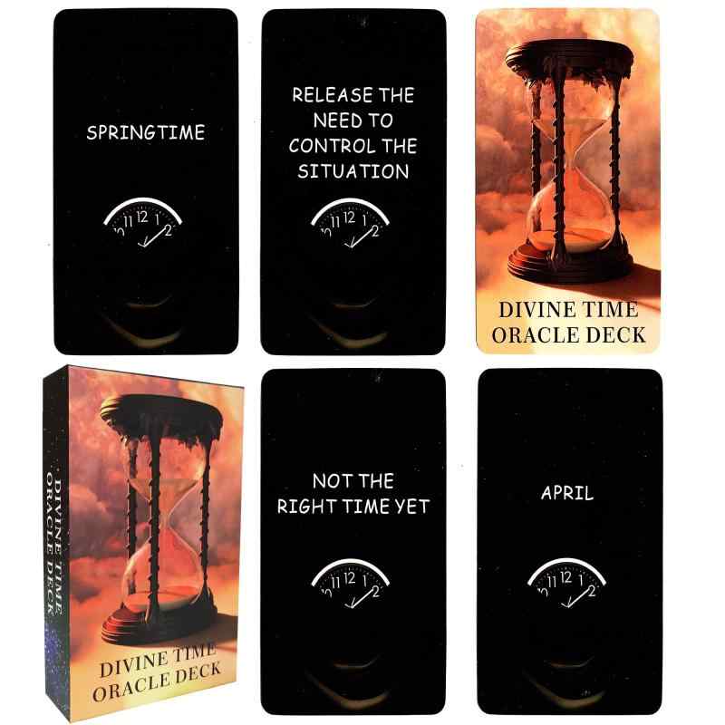 soulme Time Oracleカードデッキ、神のタイミングオラクルカード、初心者向けのオラクルカード、タイミングに関するすべての質問への回答。【神聖なタイミングオラクルカード】特定または一般的な毎日の読書に加えるのに最適です。 隠され...