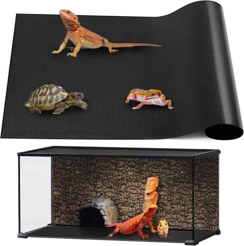 MUYYIKA 爬虫類 マット 両生類 飼育用 マット 床材 寝具 トカゲ イグアナ ヘビ カメ用 使い易い 簡単手入れ 再利用可能【お手入れ簡単】：爬虫類水槽ライナーはペットの排泄物を吸収しません。汚れを落とす手間が省けます。お手入れの際...