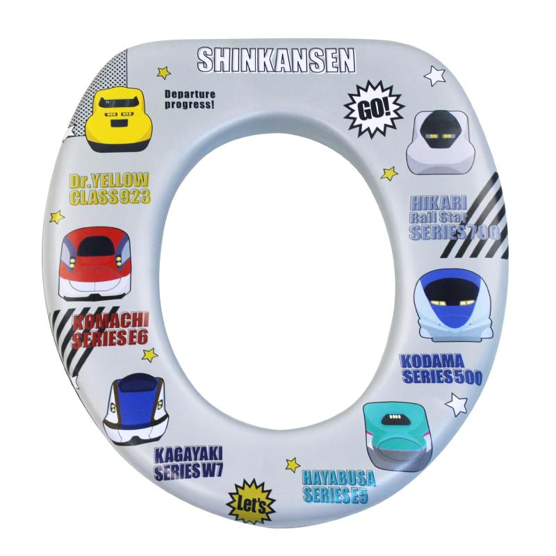 永和 ソフト補助便座 新幹線 ベビー トイレトレーニング おまる・補助便座 水洗い可能 お手入れ簡単 軽量設計 やわらか素材 幼児用取っ手がないので、お子様がまたぎやすくなっています。ほとんどの一般的な大人用洋式便座に取り付けていただけます...