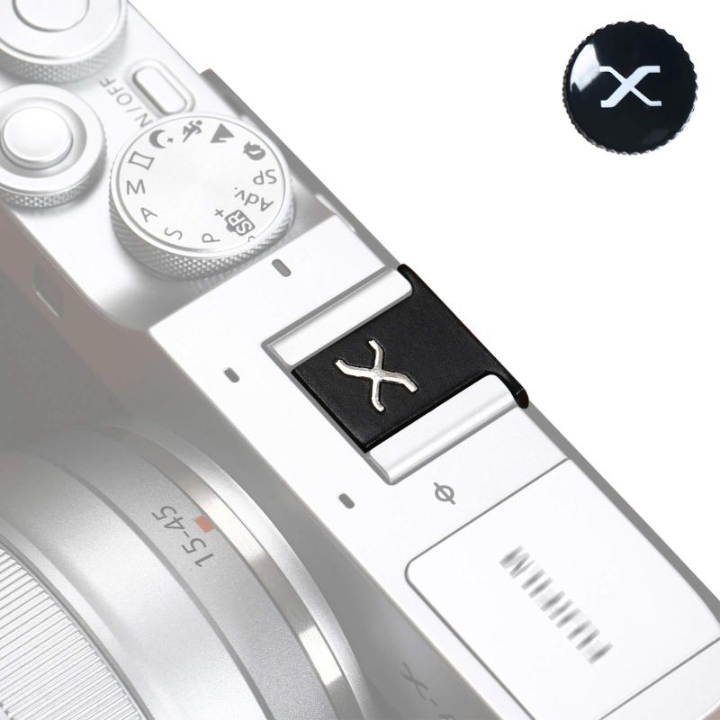 VKO カメラホットシューカバー Fujifilm用 X-S10 XH1 XPro3 XPro2 XT4 XT3 XT2 XT30 XT20 XE3 XE2S XT200 XT100 X100V X100F X100T用シューキャップ (B...