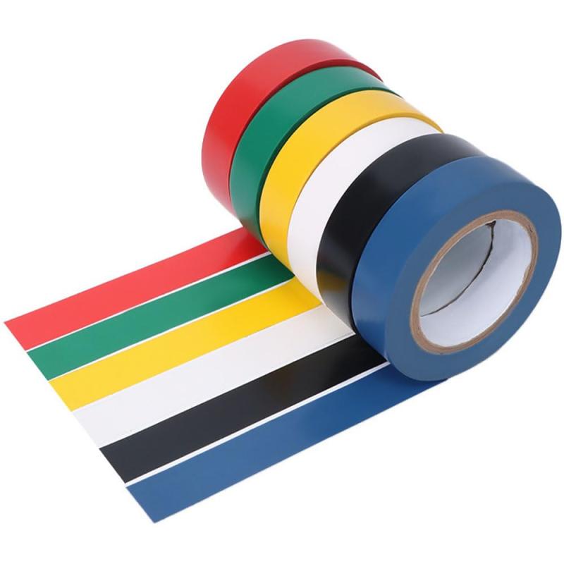MINGTIANGH 絶縁テープ 6色セット ビニールテープ ハーネステープ 16mm×10m 電気絶縁用 耐熱 テープ 防水 強粘着力 赤/黄/青/緑/黒/白【サイズ】長さ10m*幅16mm 【パッケージ内容】6ロール（赤、黄 、青、緑、...