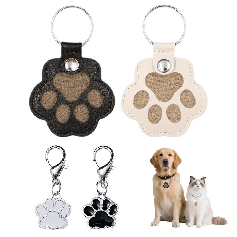 ペット 遺毛 ケース 2個入り 肉球のカタチ キーホルダー ペット メモリアル 写真入れ お守り 猫 ヒゲケース 犬 猫 ペット用遺毛本革保護ケ ペット用遺毛器 携帯 持ち歩き 犬 猫 うさぎ 小動1