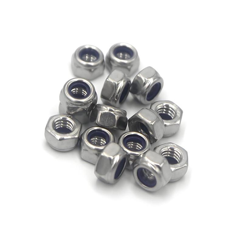 MircTuDou M4 六角ロックナット 30個入 ナイロン 304ステンレス鋼 ロックして緩みを防止 DIN985ロックナット標準【高品質な 304 ステンレス鋼素材】高品質の 304 ステンレス鋼を使用し、優れた耐食性、耐腐食性と耐老...