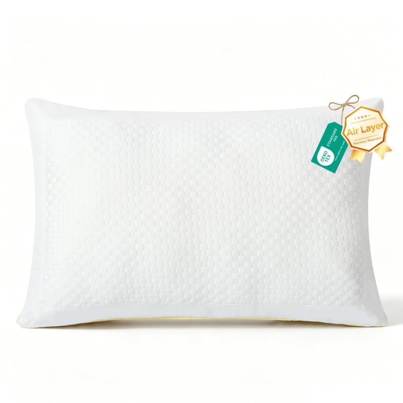 COZYNOVA 枕 まくら 首が痛くならない安眠枕 高反発枕 高級ホテル仕様 横向き対応 肩こり解消 丸洗い可能 通気性よい 仰向き うつ伏せ寝 柔らかい 長さ60cm＊幅40cm＊高さ16cm （ホワイト）安眠