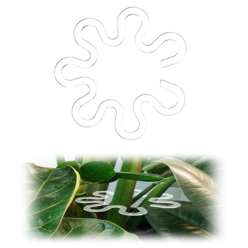 植物支柱, 園芸支柱 つる植物サポート, 植物茎トレーナー, 植物用ステムホルダー クリップ アクリル製の花型植物スタンドサポートステーククランプ美しい植物茎ケージリング植物成長クラデザイン: アクリル製の花型デザインで、美しく実用的な植物...