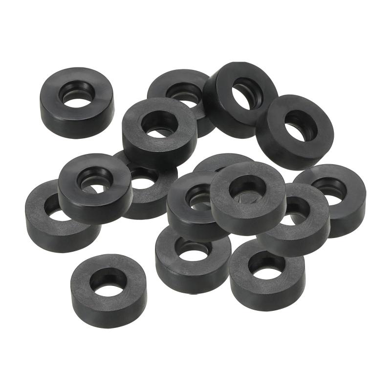 PATIKIL M5 ゴム製平ワッシャー 16個パック 5mm 内径 12mm 外径 4.5mm 厚シーリングスペーサーガスケットリング 蛇口パイプ水ホースファスナーボルト用 黒サイズ: 内径: 5 mm / 0.2インチ、外径: 12 m...