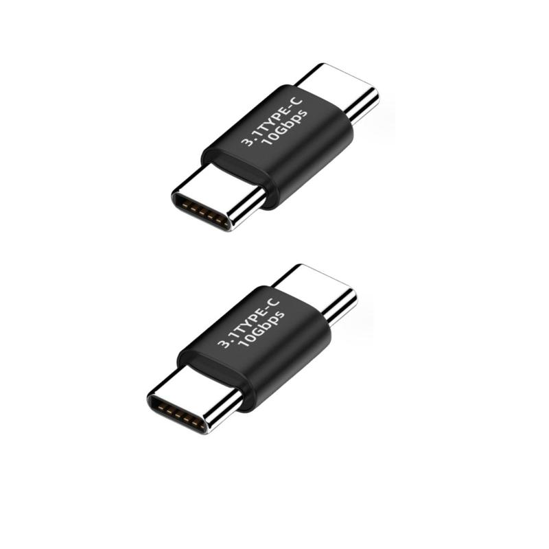 USB アダプター タイプc 変換アダプタ 10Gbpsデータ転送/65W/5A急速充電 usb-c 中継アダプタ Mac Book Pro、Nintendo Switch、Nexus 6P 5XなどのType-Cデバイスに対応 2個セット...