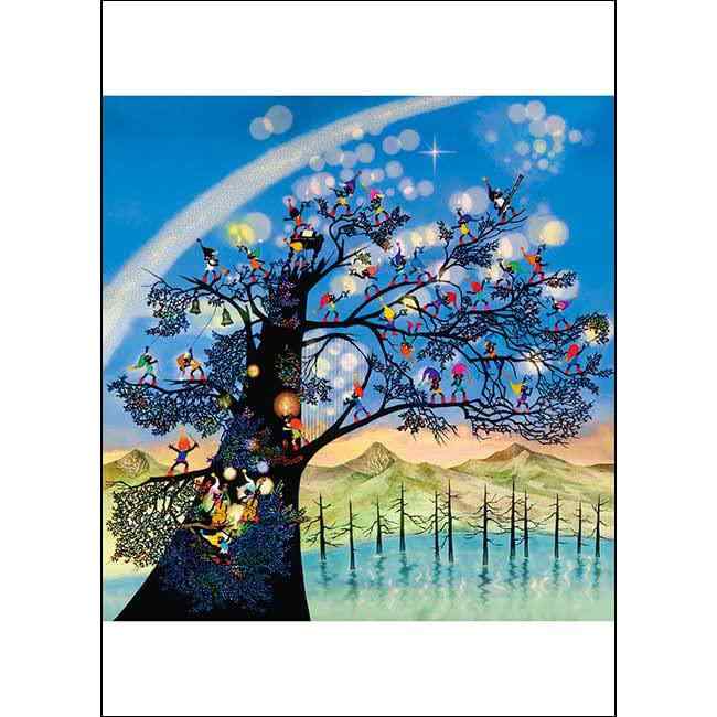 500ピース ジグソーパズル 藤城清治 こびとたちの大きな祈り (38x53cm)イラスト 500ピース