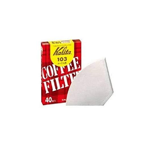 カリタ Kalita うまみを引き出す コーヒー ペーパー フィルター 台形 4~7人用 珈琲屋さん103ロシ40枚 ホワイト おしゃれ キャンプ アウトドア 喫茶店 アンティーク 結婚 祝い プレゼント 誕生日 サイズ:幅128mm×奥行...