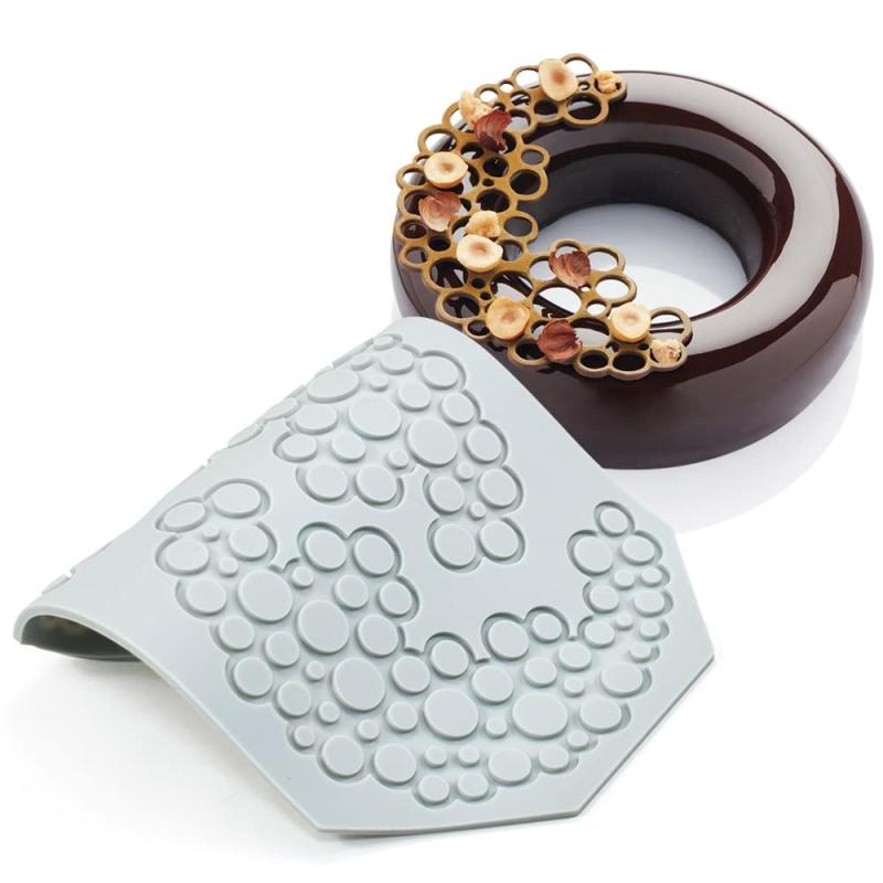 シリコーンフォンダンレースマット シリコンレース型 シリコンレースマット ケーキレース型 シュガークラフト シリコン レース 型 シリコン レースきほう柔軟で頑丈な粘着性のないレース金型は、ケーキの装飾に使用され、美しいレースデザインを持ち...